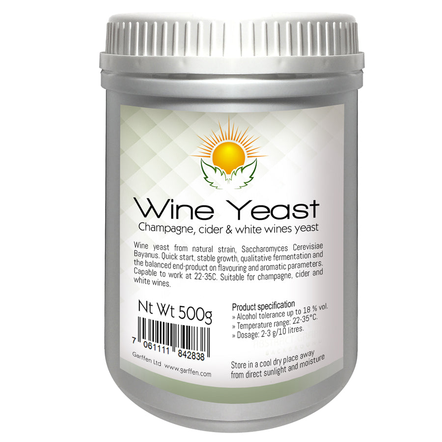 Champagne, Cider and White Wine Yeast 500g – Garffen Ltd