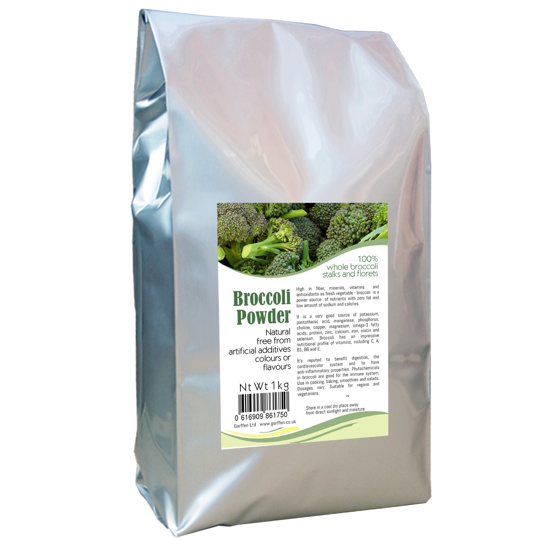 Broccoli Powder 100% Natural Whole Broccoli Stalks and Florets ...