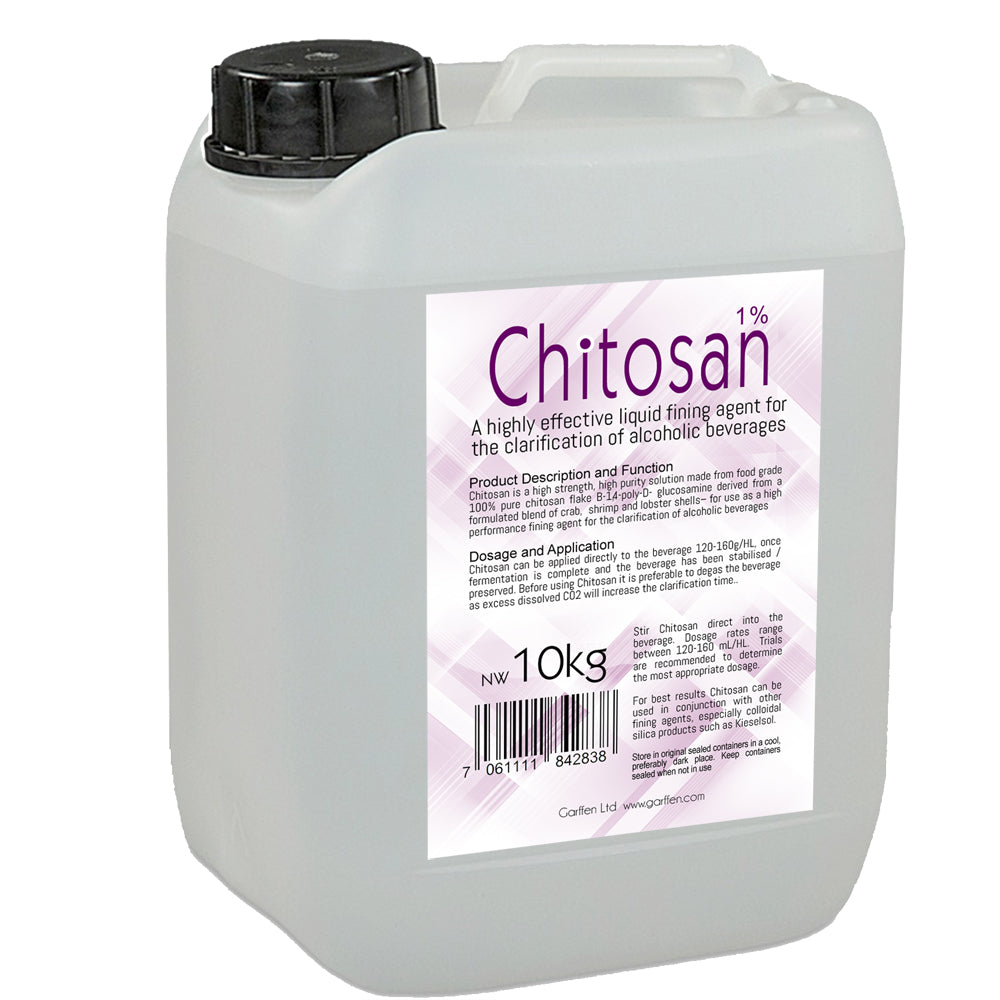 Chitosan 1% Highly Effective Liquid Fining Agent 10kg – Garffen Ltd