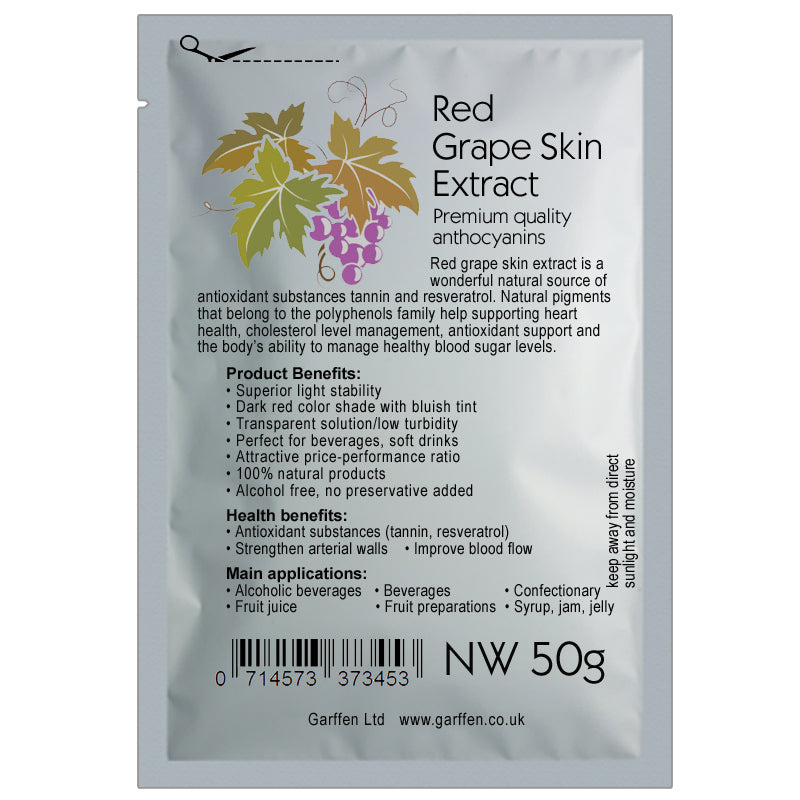 Red Grape Skin Extract Powder 50g Natural Anthocyanin – Garffen Ltd