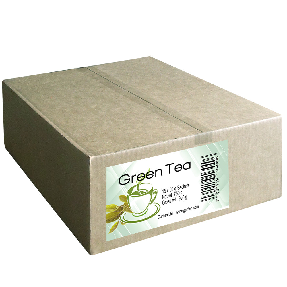 Green Tea Loose Leaf 50g , 15 Sachets per box – Garffen Ltd